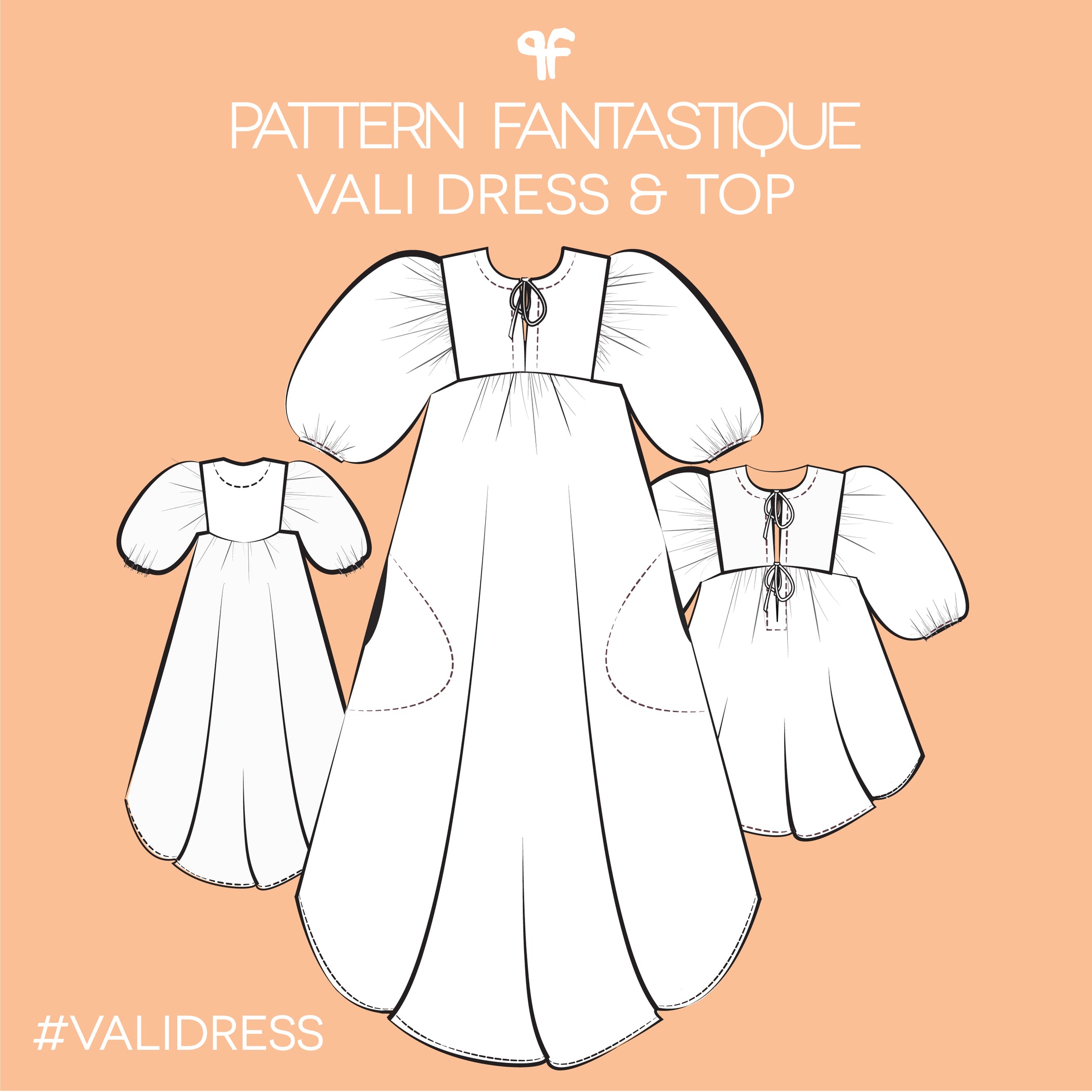 Vali Dress & Top -Sewing Pattern Print or PDF – Pattern Fantastique