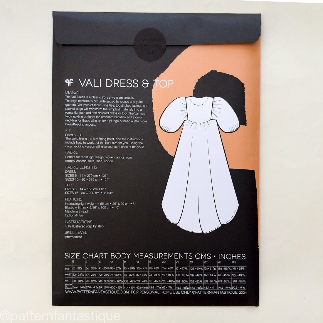 Vali Dress & Top - Sewing Pattern PRINT or PDF – Pattern Fantastique